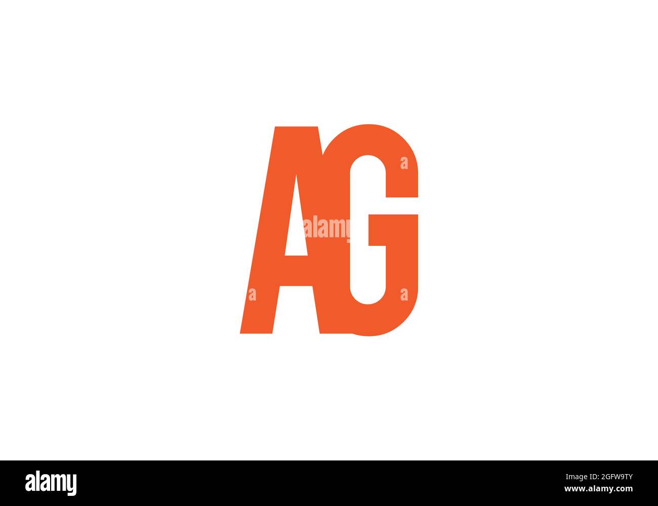 Letter AG Logo With Creative Modern Business Typography Vector Template ...