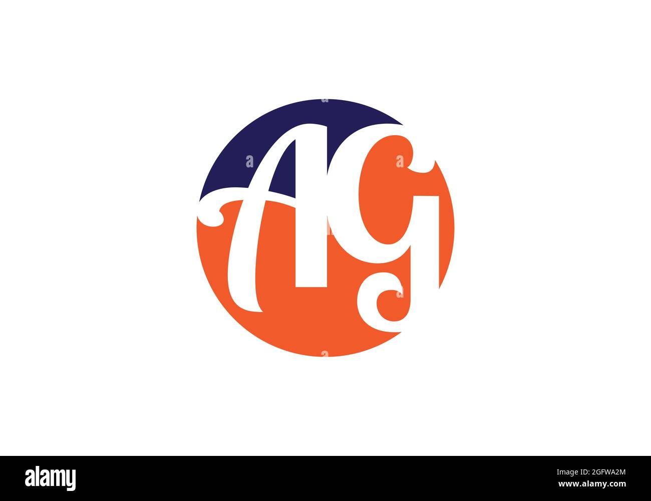 Letter AG Logo With Creative Modern Business Typography Vector Template ...