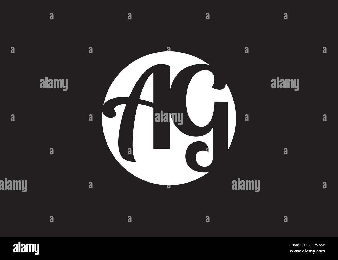 Letter AG Logo With Creative Modern Business Typography Vector Template ...