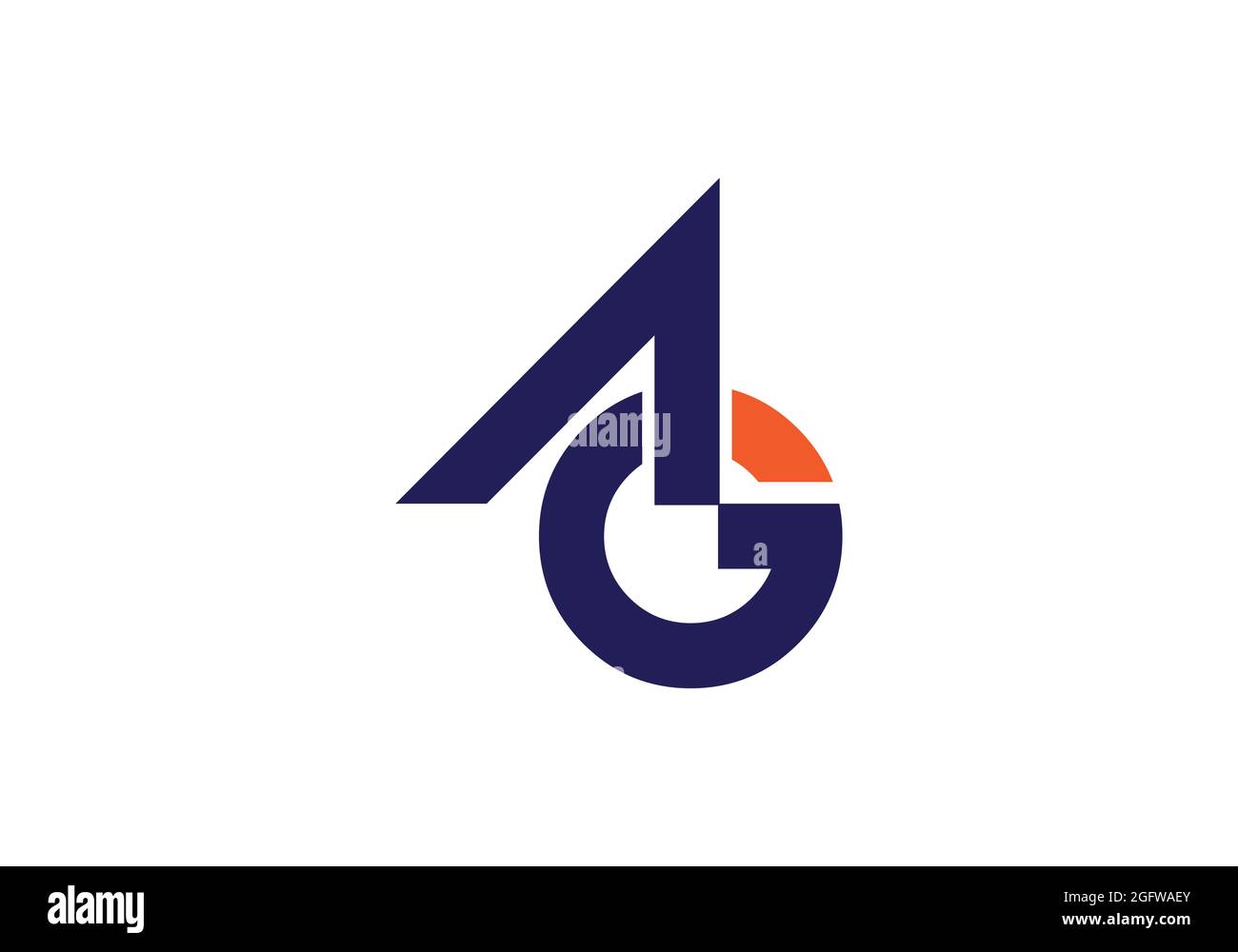 Letter AG Logo With Creative Modern Business Typography Vector Template ...