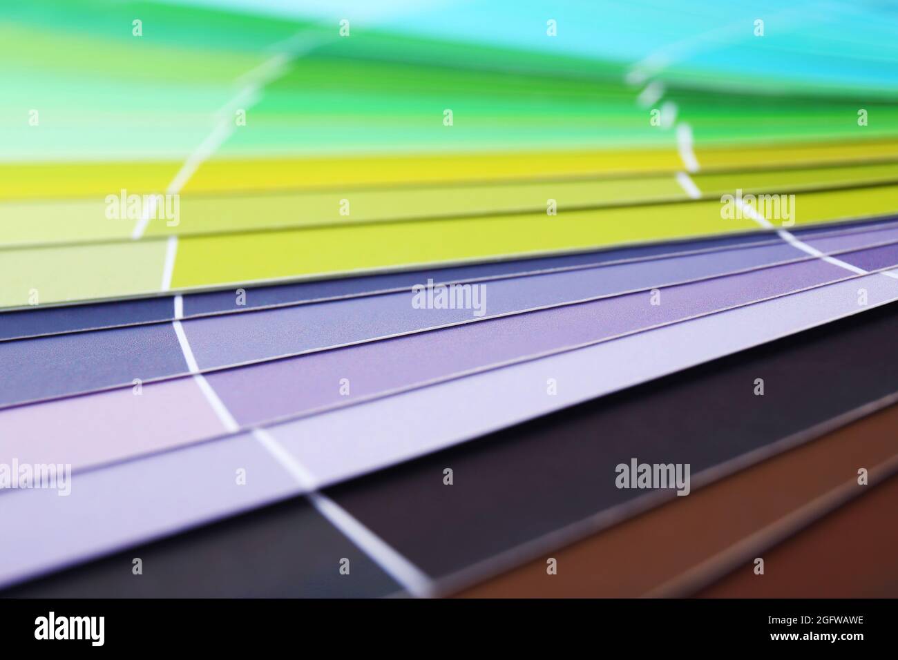 Color swatches book, closeup Stock Photo - Alamy