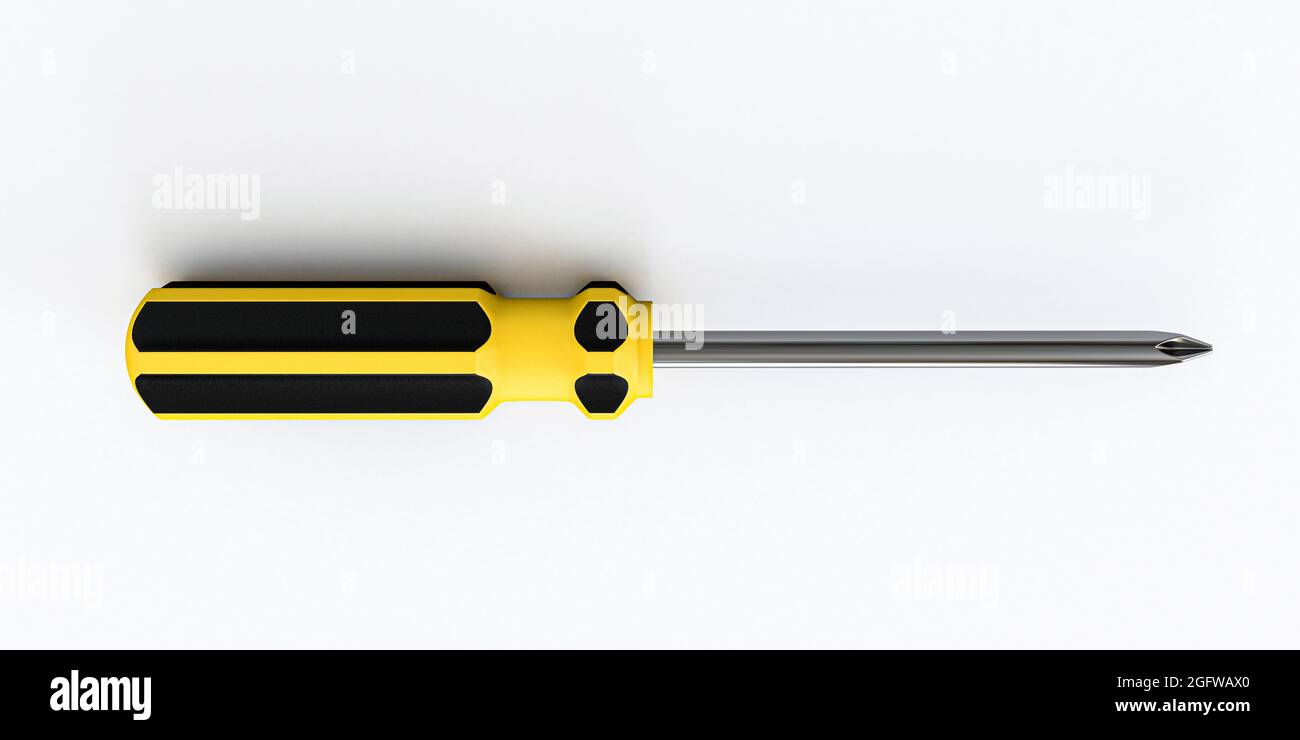 cross screwdriver isolated on white background 3d illustration Stock ...