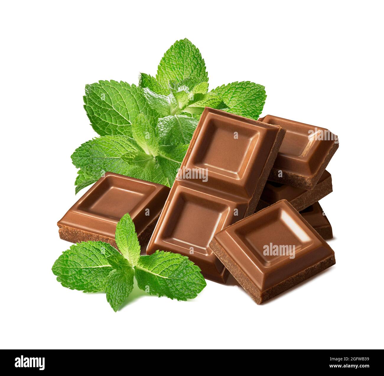 Mint chocolate squares hi-res stock photography and images - Alamy