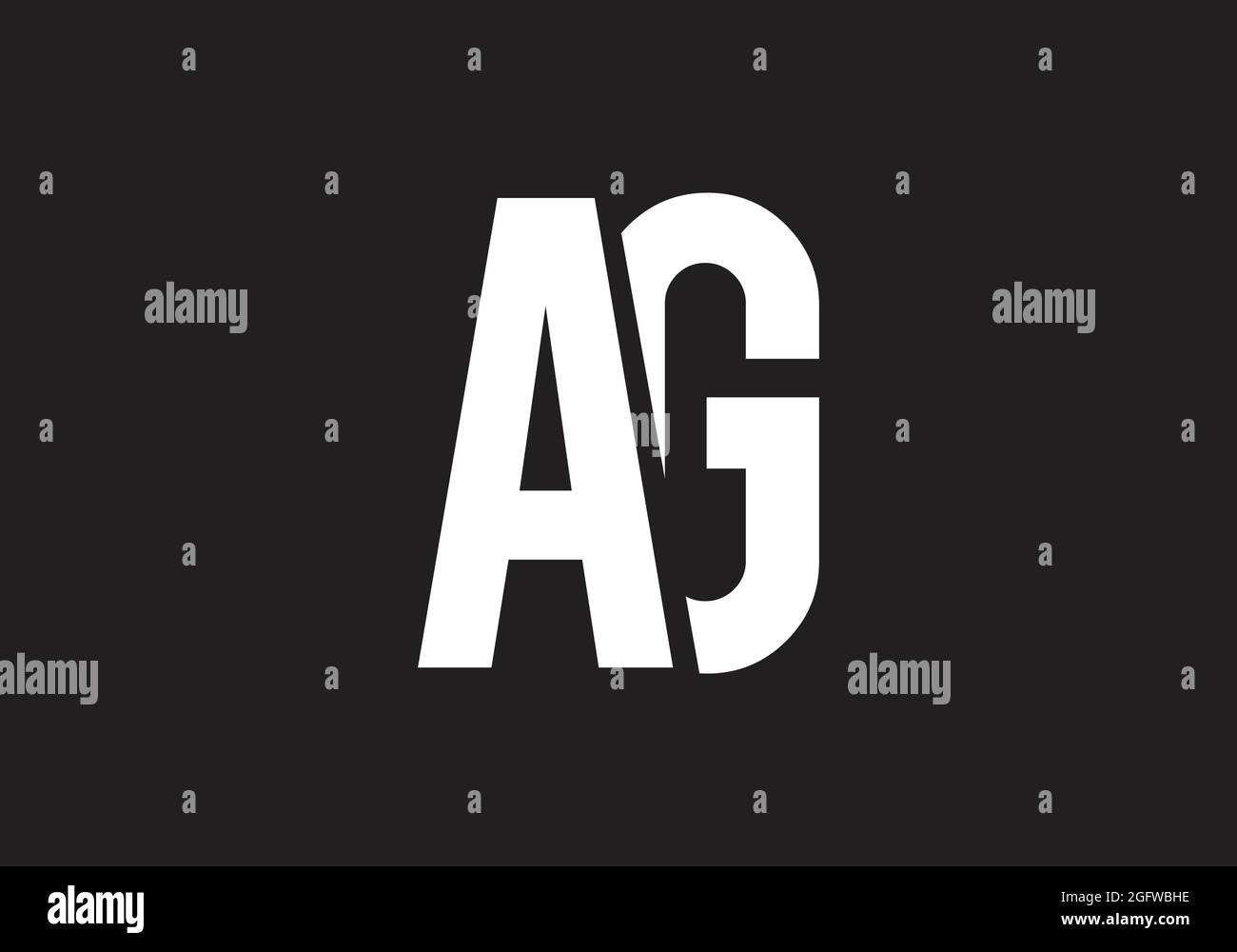 Letter AG Logo With Creative Modern Business Typography Vector Template ...