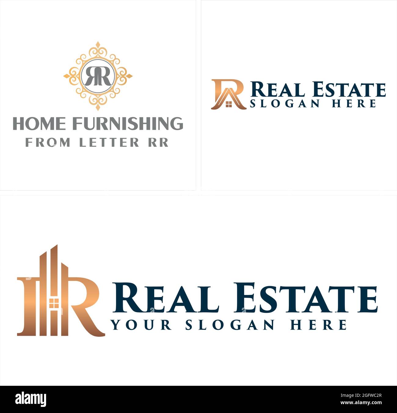 Luxury real estate letterhead hi-res stock photography and images - Alamy