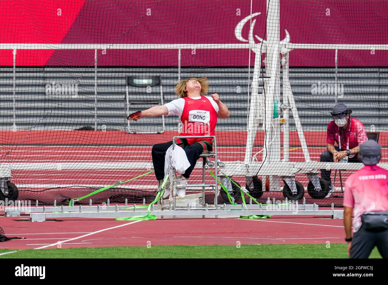 Tokyo, Japan. 27th Aug, 2021. Dong Feixia of China competes during the ...