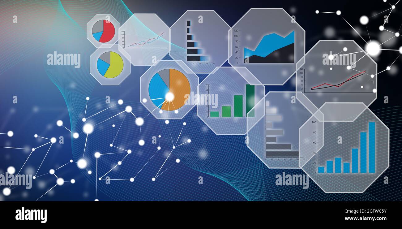 Illustration of a graphic analysis concept Stock Photo - Alamy