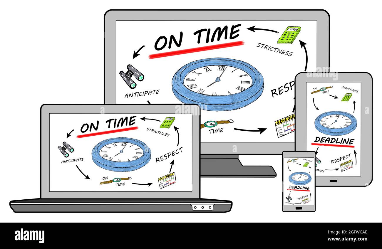 Screen deadline Cut Out Stock Images & Pictures - Alamy