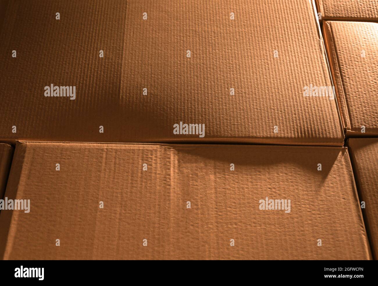 Cardboard boxes background Stock Photo - Alamy
