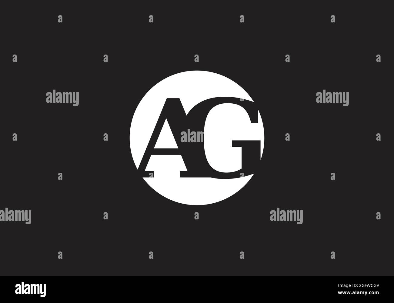 Letter AG Logo With Creative Modern Business Typography Vector Template ...