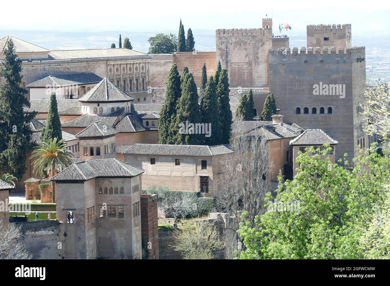Shot of the Alhambra Palace complex in Granada, Spain Stock Photo - Alamy