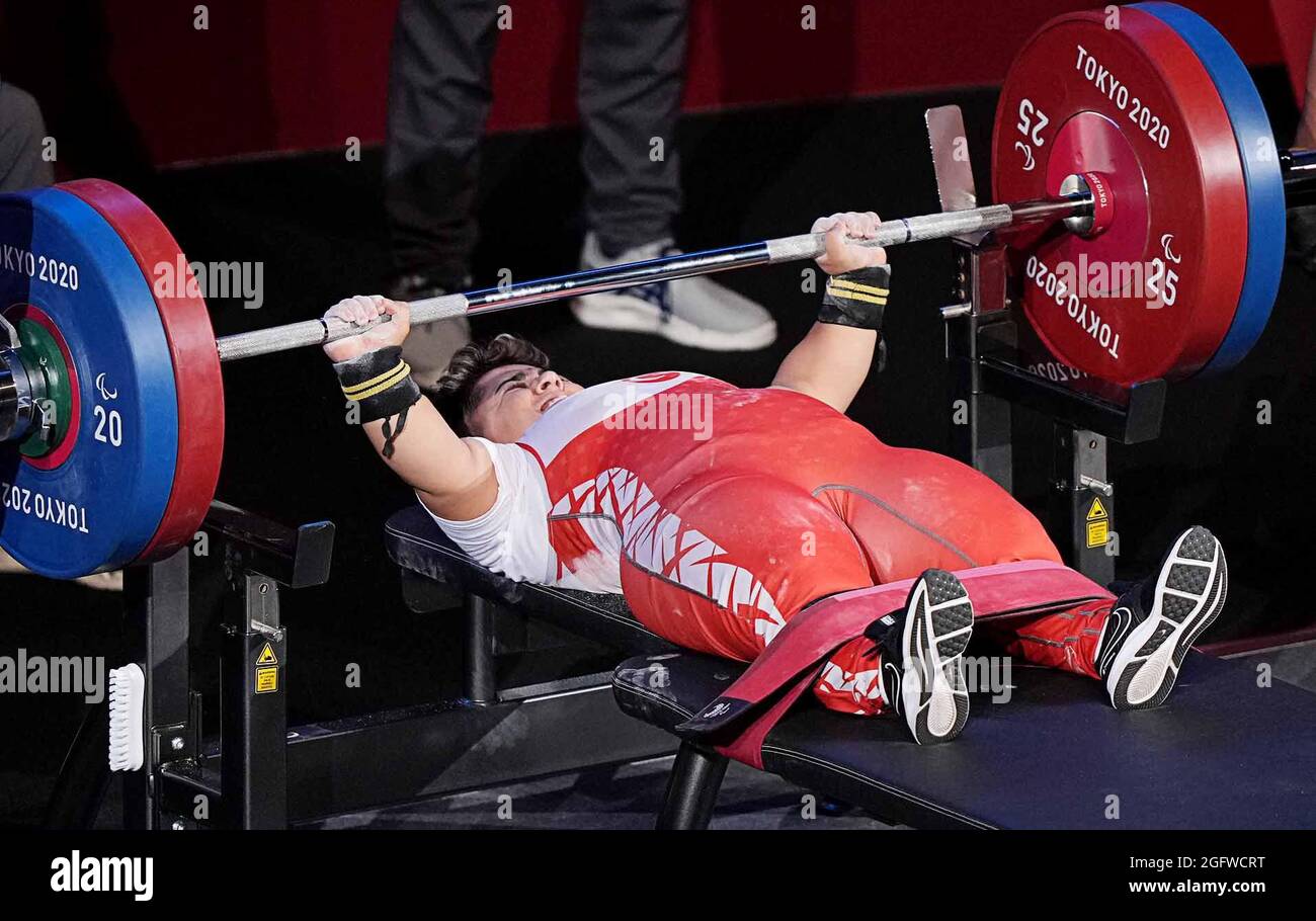 Tokyo, Japan. 27th Aug, 2021. Besra Duman of Turkey competes during the ...