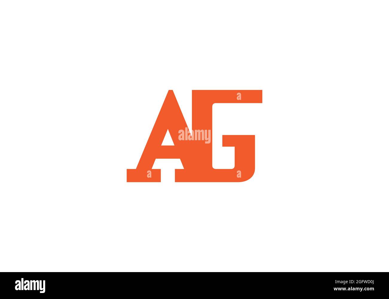 Letter AG Logo With Creative Modern Business Typography Vector Template ...