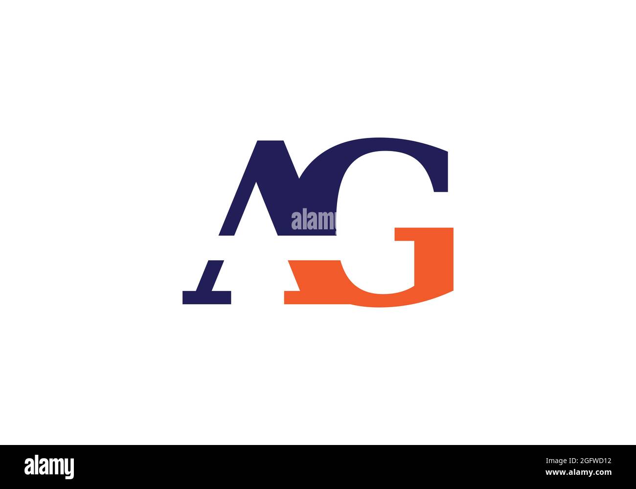 Letter AG Logo With Creative Modern Business Typography Vector Template ...