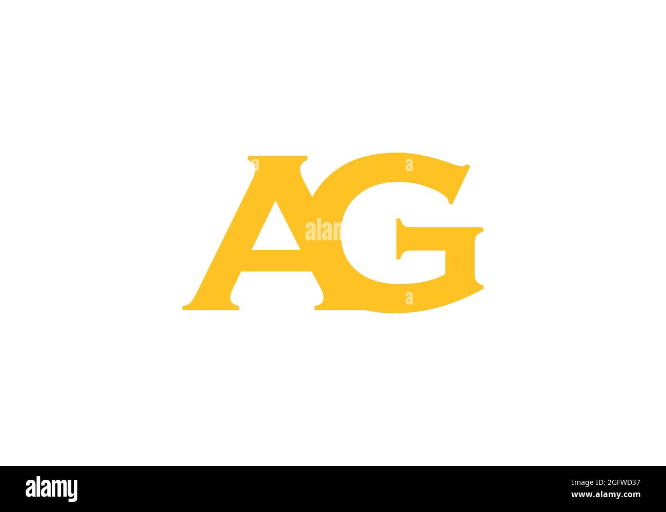 Letter AG Logo With Creative Modern Business Typography Vector Template ...