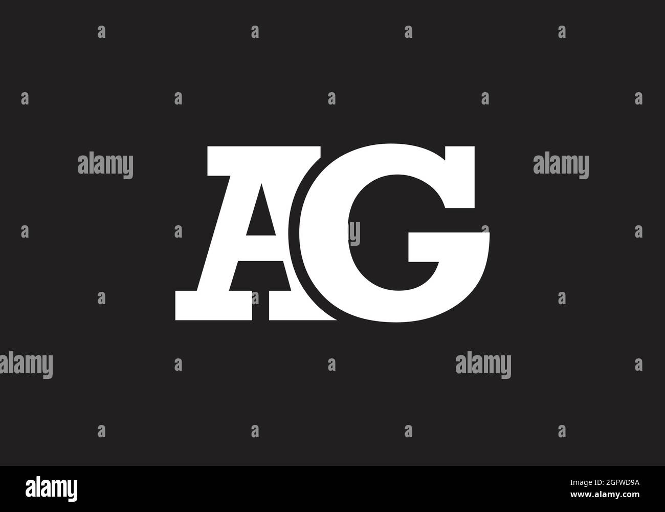 Letter AG Logo With Creative Modern Business Typography Vector Template ...