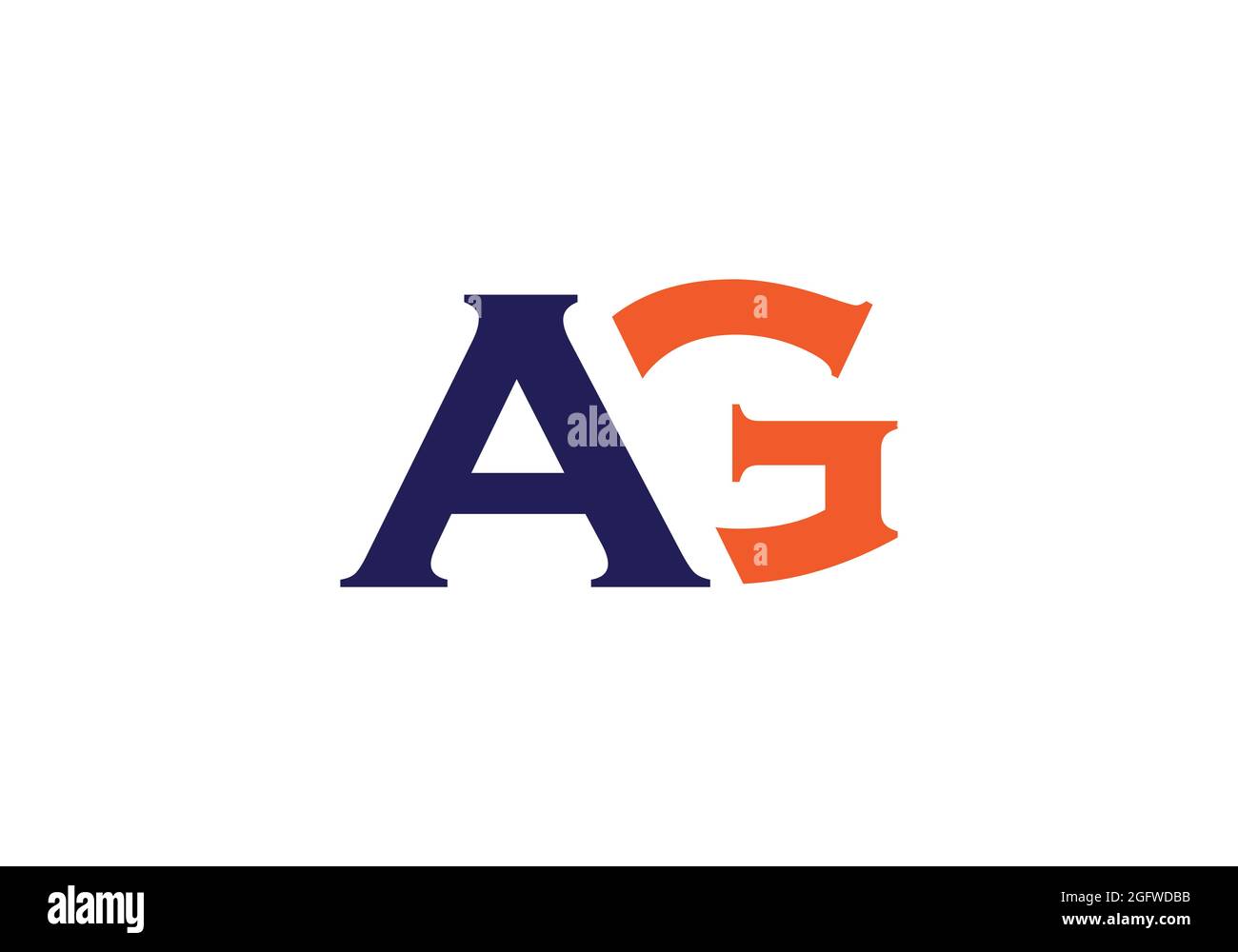 Letter AG Logo With Creative Modern Business Typography Vector Template ...