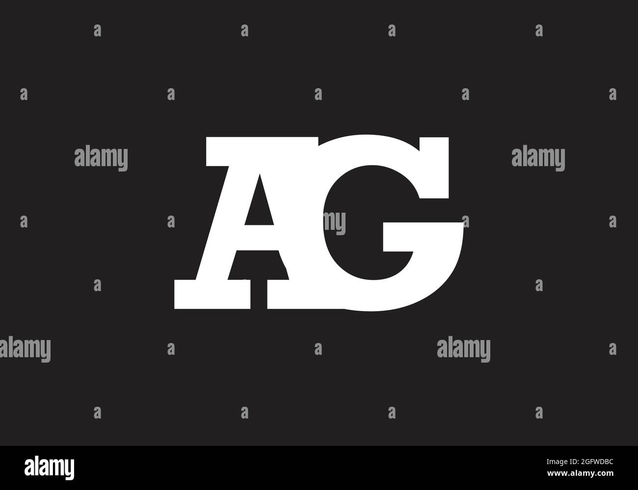 Letter AG Logo With Creative Modern Business Typography Vector Template ...
