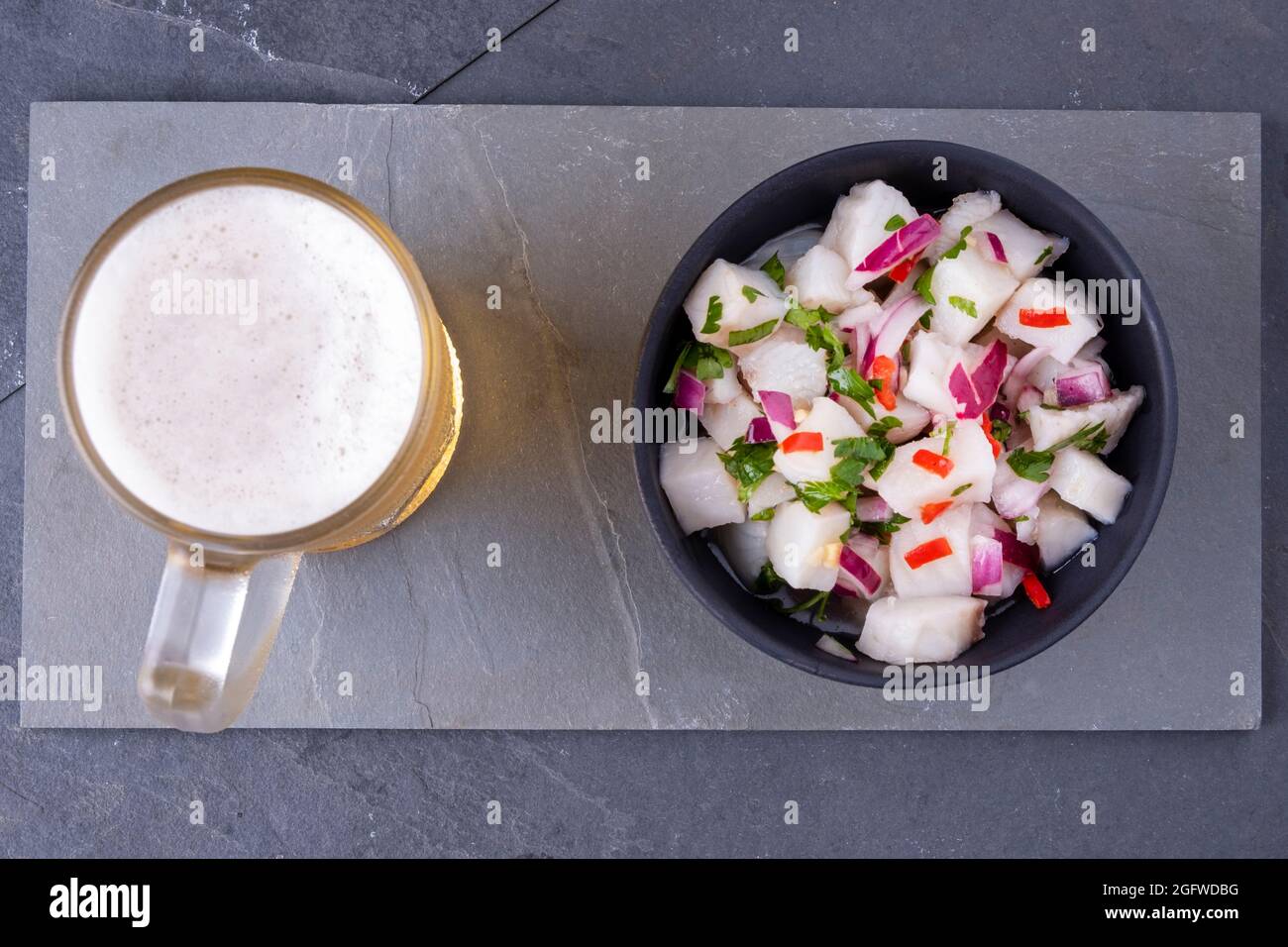 Top view delicious ceviche hi-res stock photography and images - Alamy