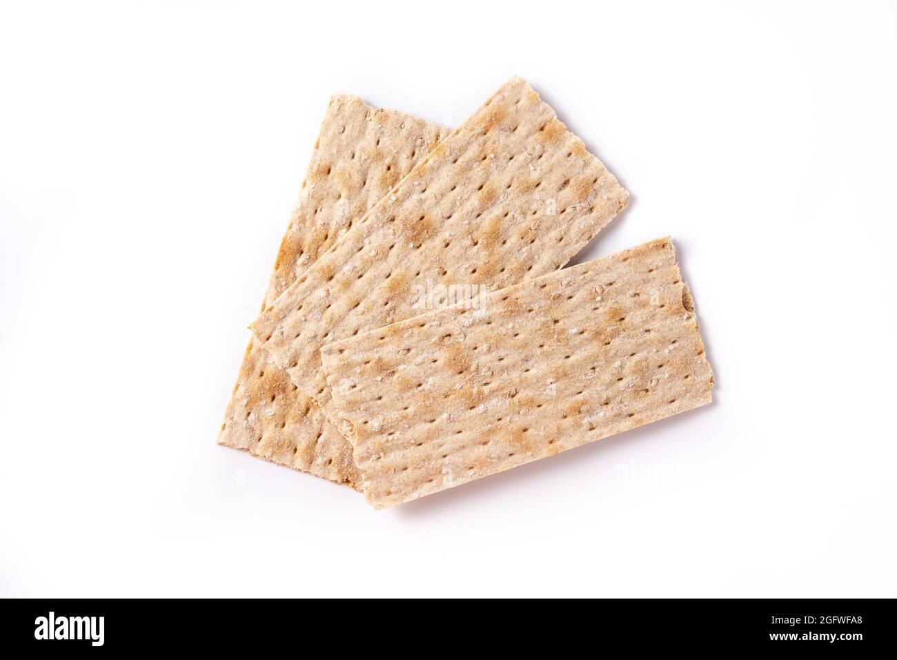 Traditional matzah bread isolated on white background Stock Photo - Alamy
