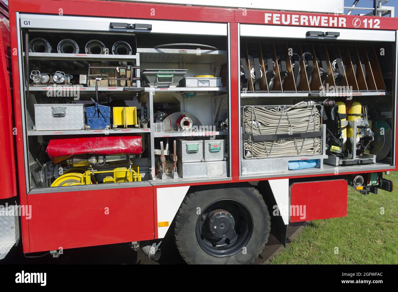 fire engine, detail, Germany Stock Photo - Alamy