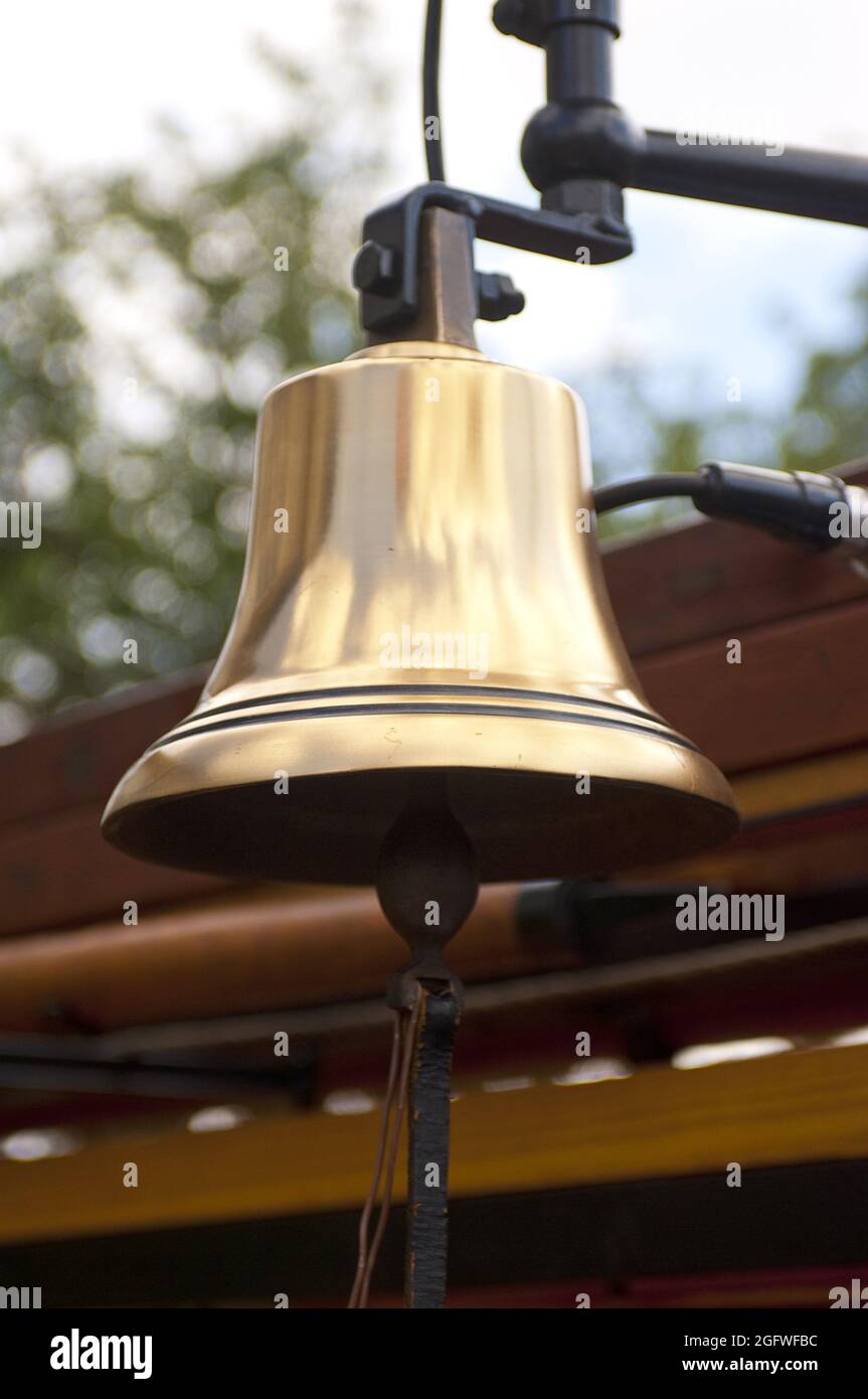 historical fire brigade bell, Germany Stock Photo - Alamy