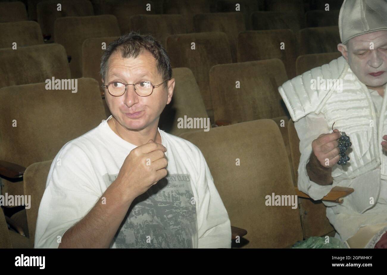 Romanian actors Horatiu Malaele & Valentin Teodosiu, approx. 2000 Stock ...