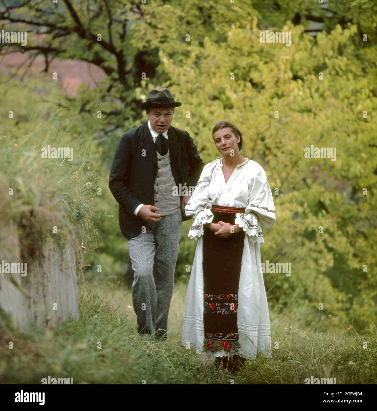 Romanian actors Ioana Craciunescu & Octavian Cotescu in the movie "Ion ...