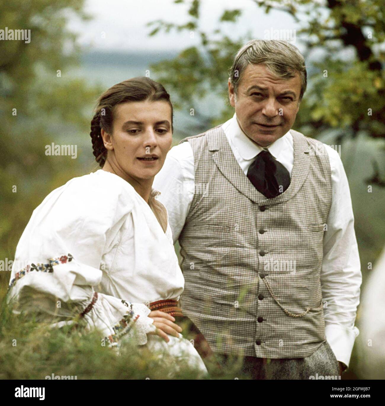 Romanian actors Ioana Craciunescu & Octavian Cotescu in the movie "Ion ...