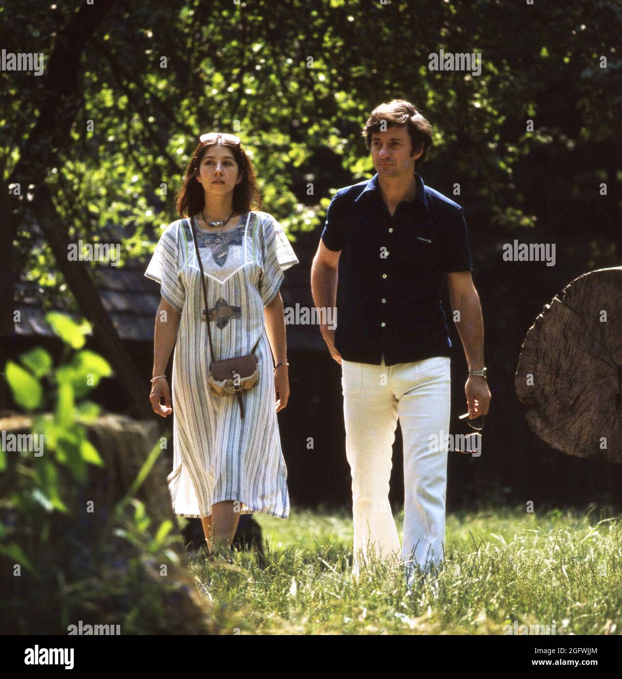 Romanian actors Carmen Galin & Ion Caramitru, approx. 1979 Stock Photo ...