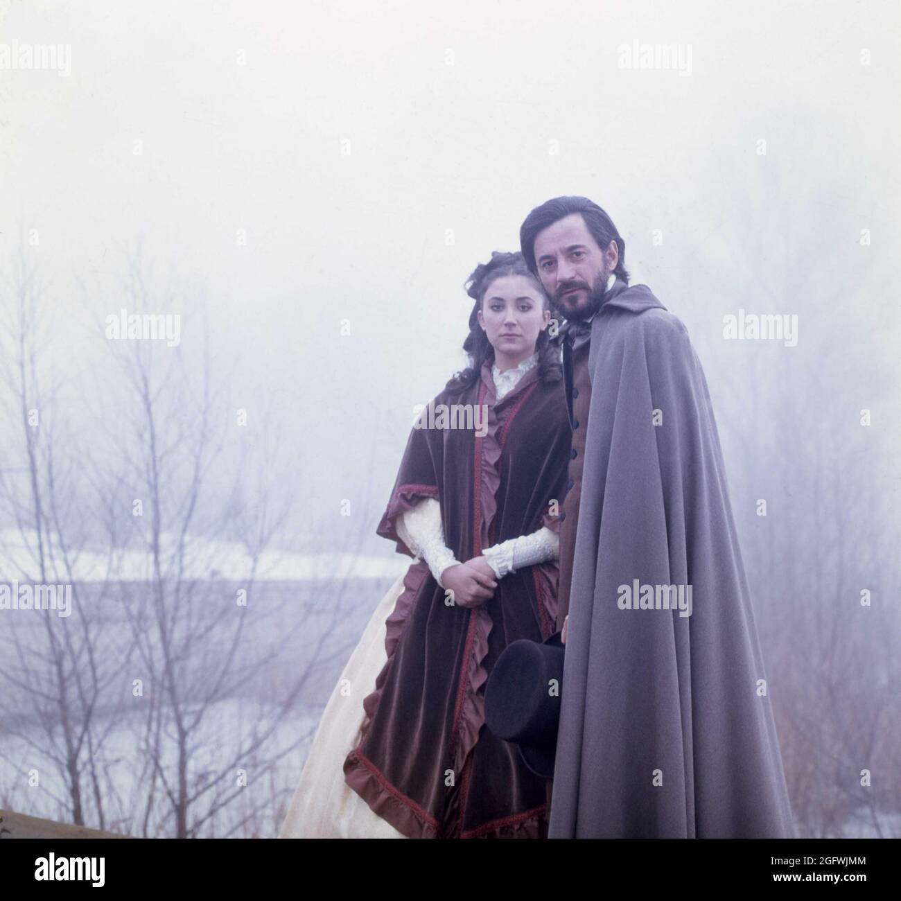 Romanian actors Simona Măicănescu & Ion Caramitru during the shooting ...