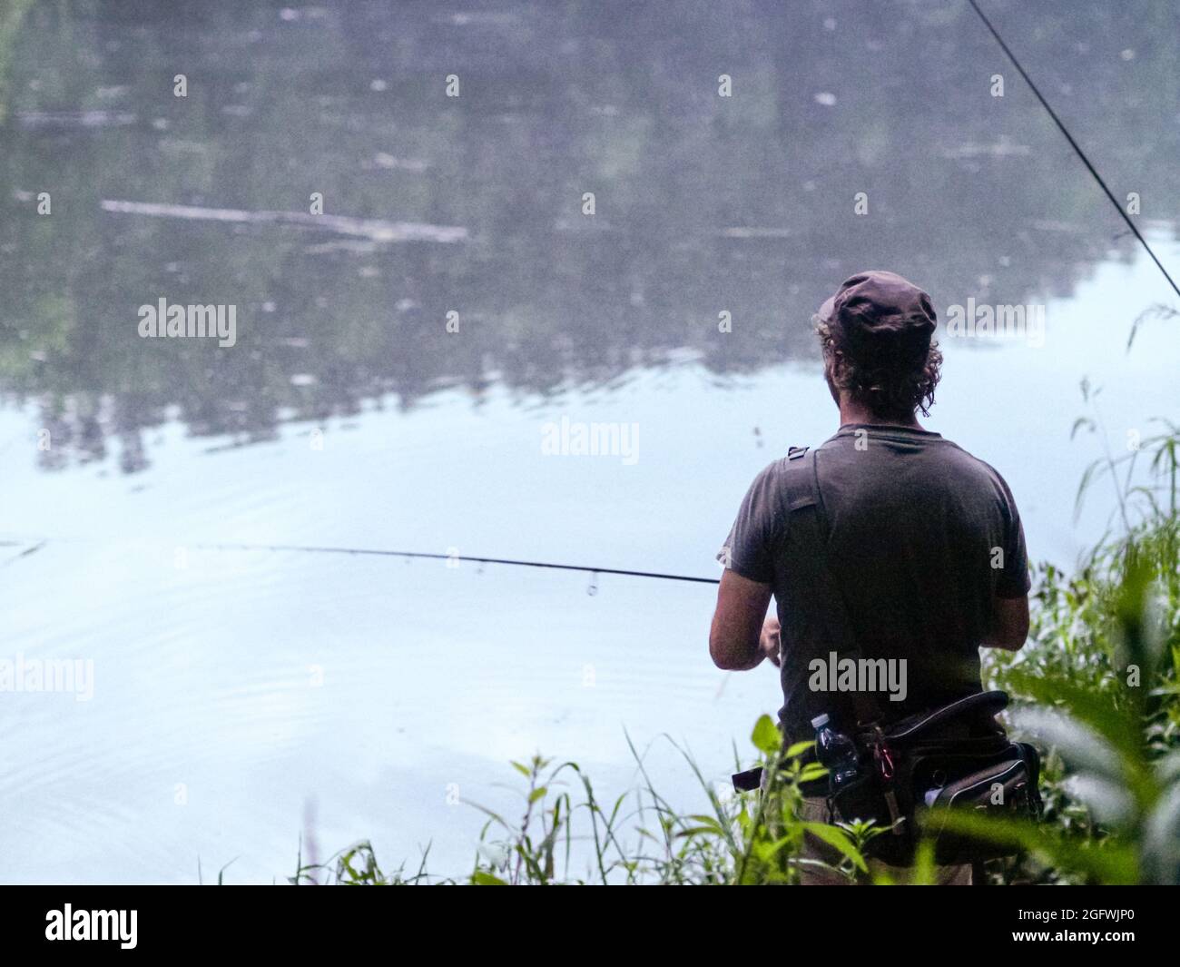 Fishing hobby male face hi-res stock photography and images - Alamy