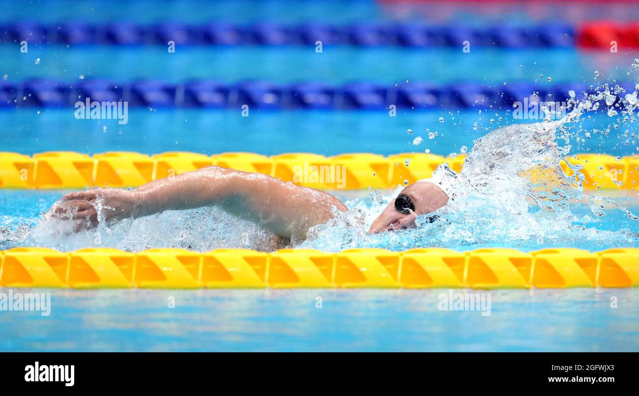 Ukraine's Anna Stetsenko competes in the Women's 400 metres Freestyle ...