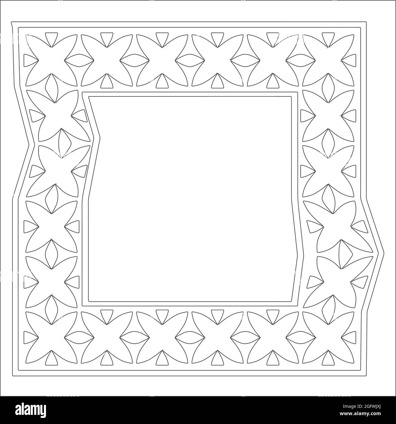 Decorative line art frames for design template. Elegant element for ...