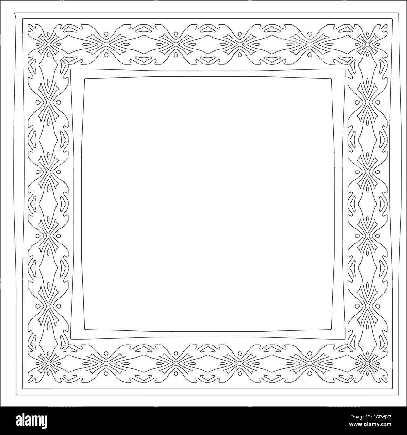 Decorative line art frames for design template. Elegant element for ...