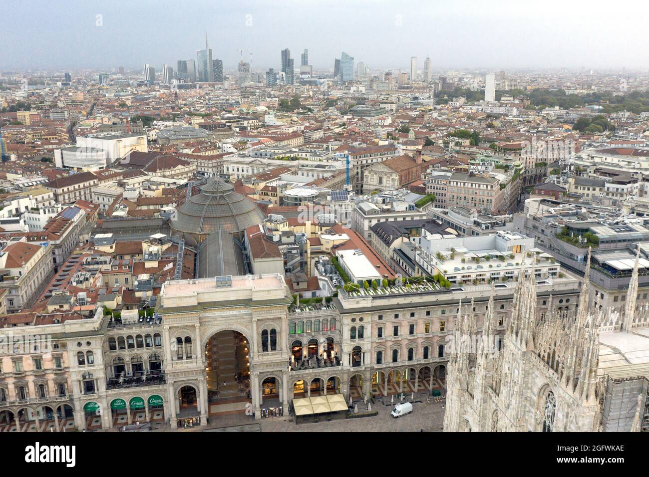Panoramic views of Milano Stock Photo - Alamy