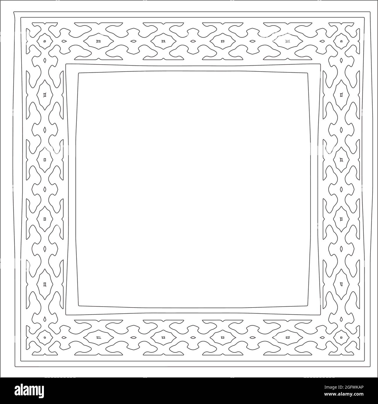 Decorative line art frames for design template. Elegant element for ...