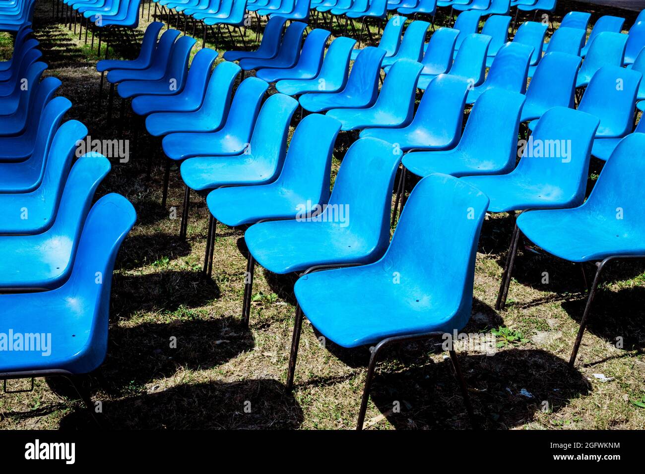 Plastic seats chairs hi-res stock photography and images - Alamy