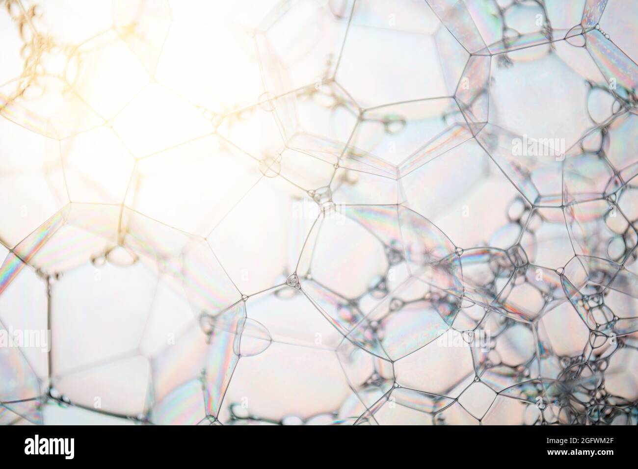 Abstract background and texture of white bubbles Stock Photo - Alamy
