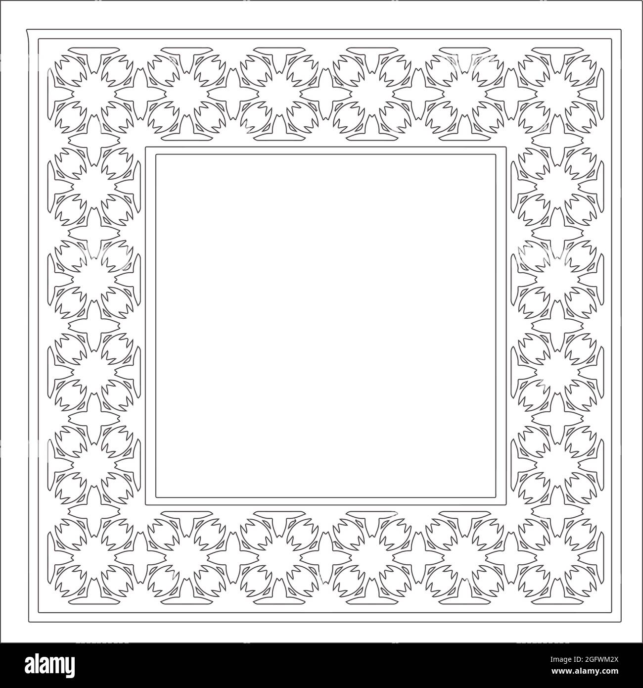 Decorative line art frames for design template. Elegant element for ...