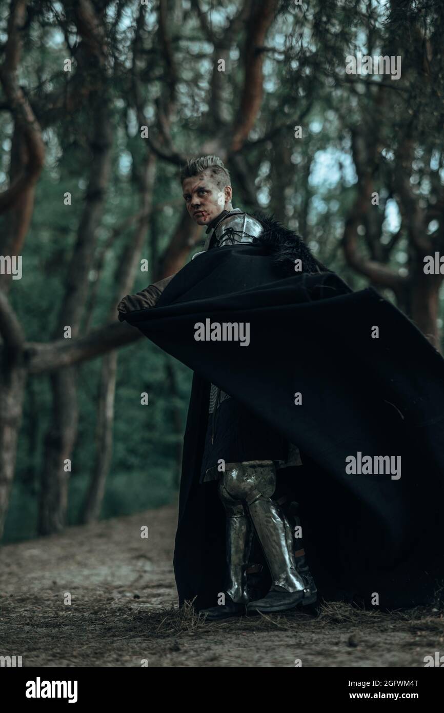 Medieval warrior with chain mail armour hi-res stock photography and ...