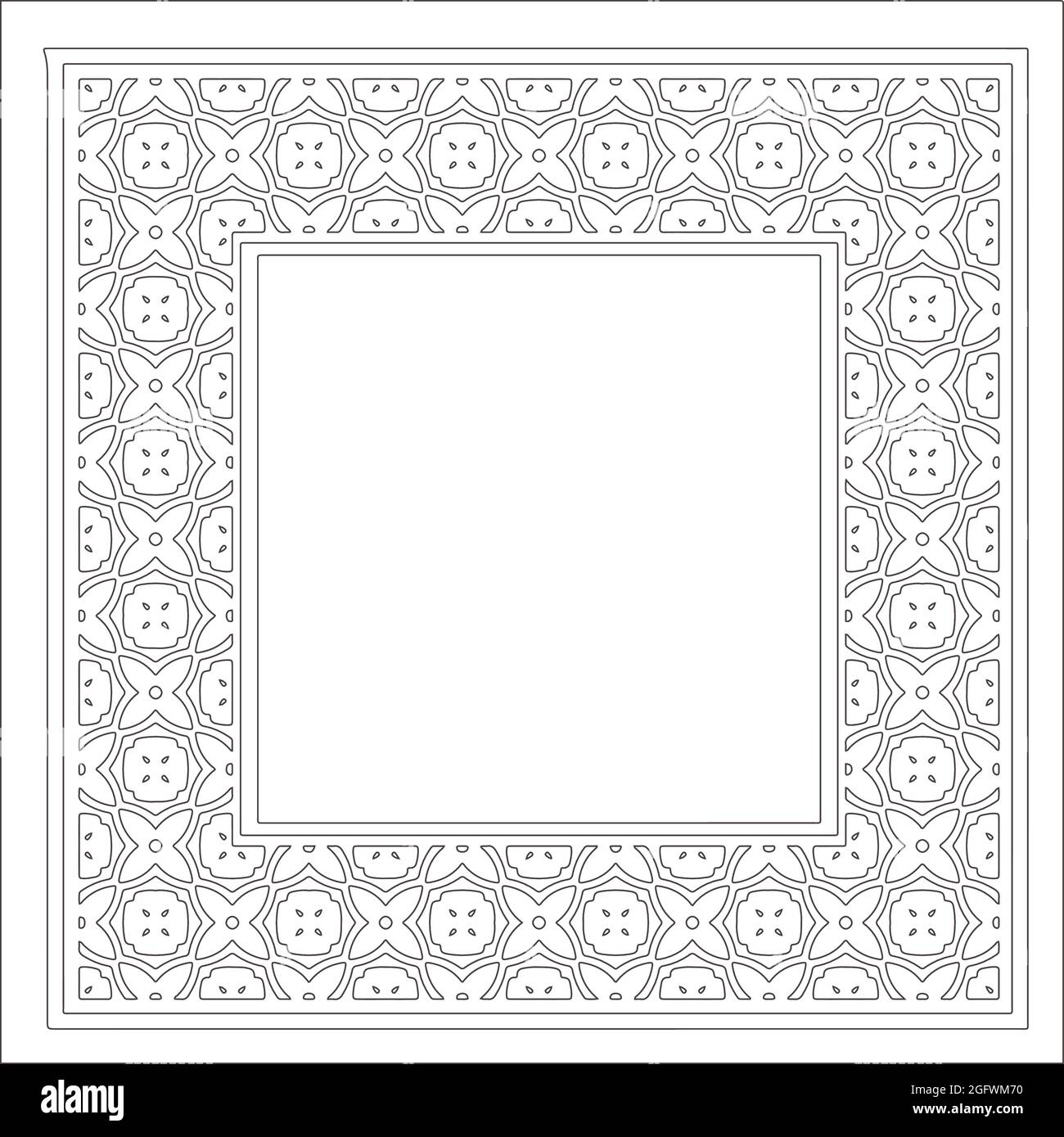 Decorative line art frames for design template. Elegant element for ...