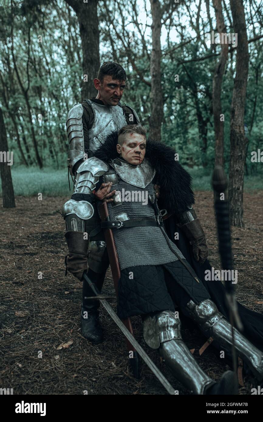 Medieval wounded man hi-res stock photography and images - Alamy