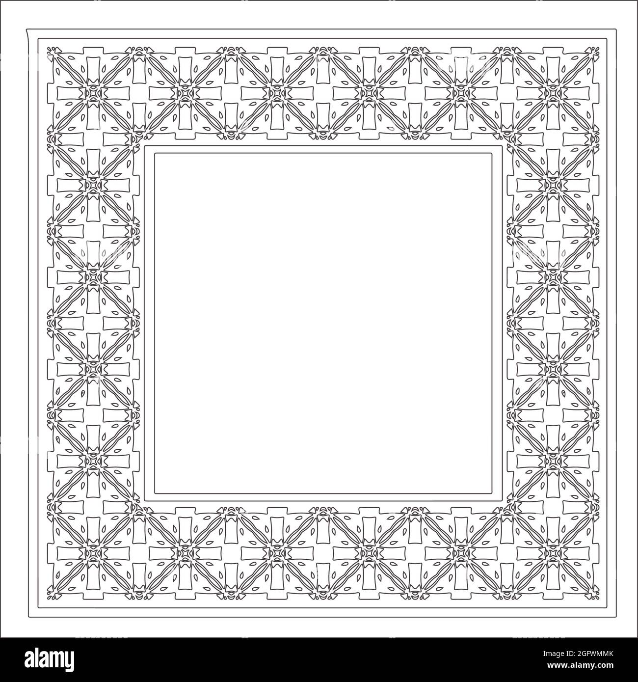 Decorative line art frames for design template. Elegant element for ...