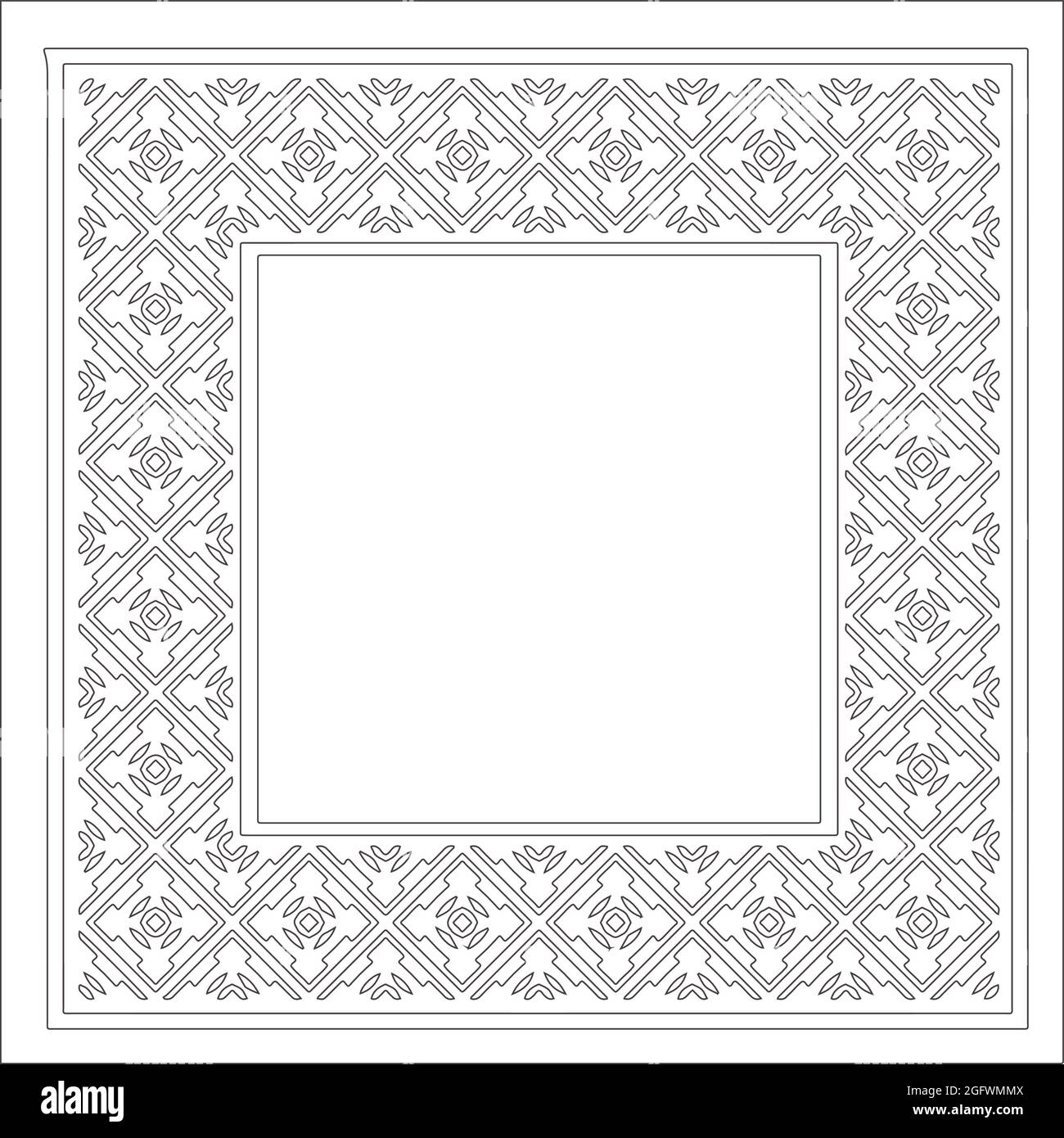 Decorative line art frames for design template. Elegant element for ...