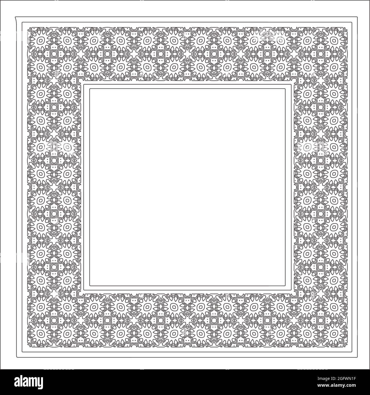Decorative line art frames for design template. Elegant element for ...