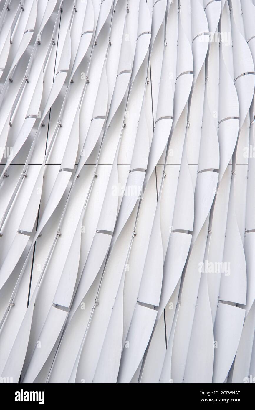 Great Architecture: Facade Ripples exterior wall design Stock Photo - Alamy