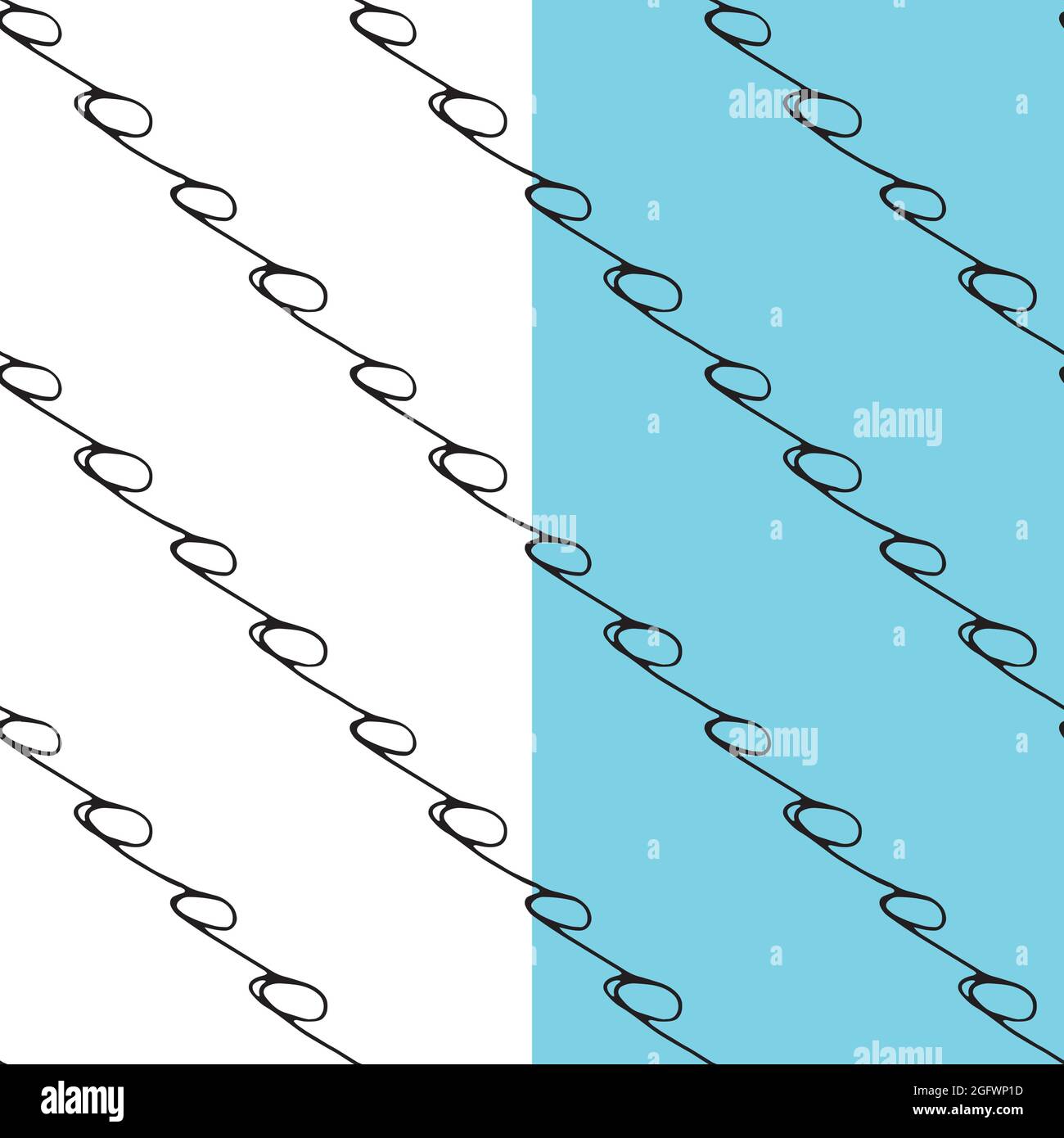 Geometrical diagonal monochrome seamless pattern. Black hand ...