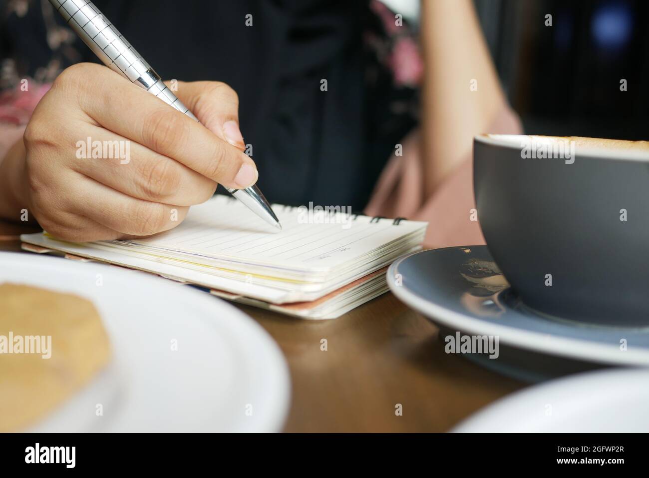 Close up women hand writing hi-res stock photography and images - Alamy