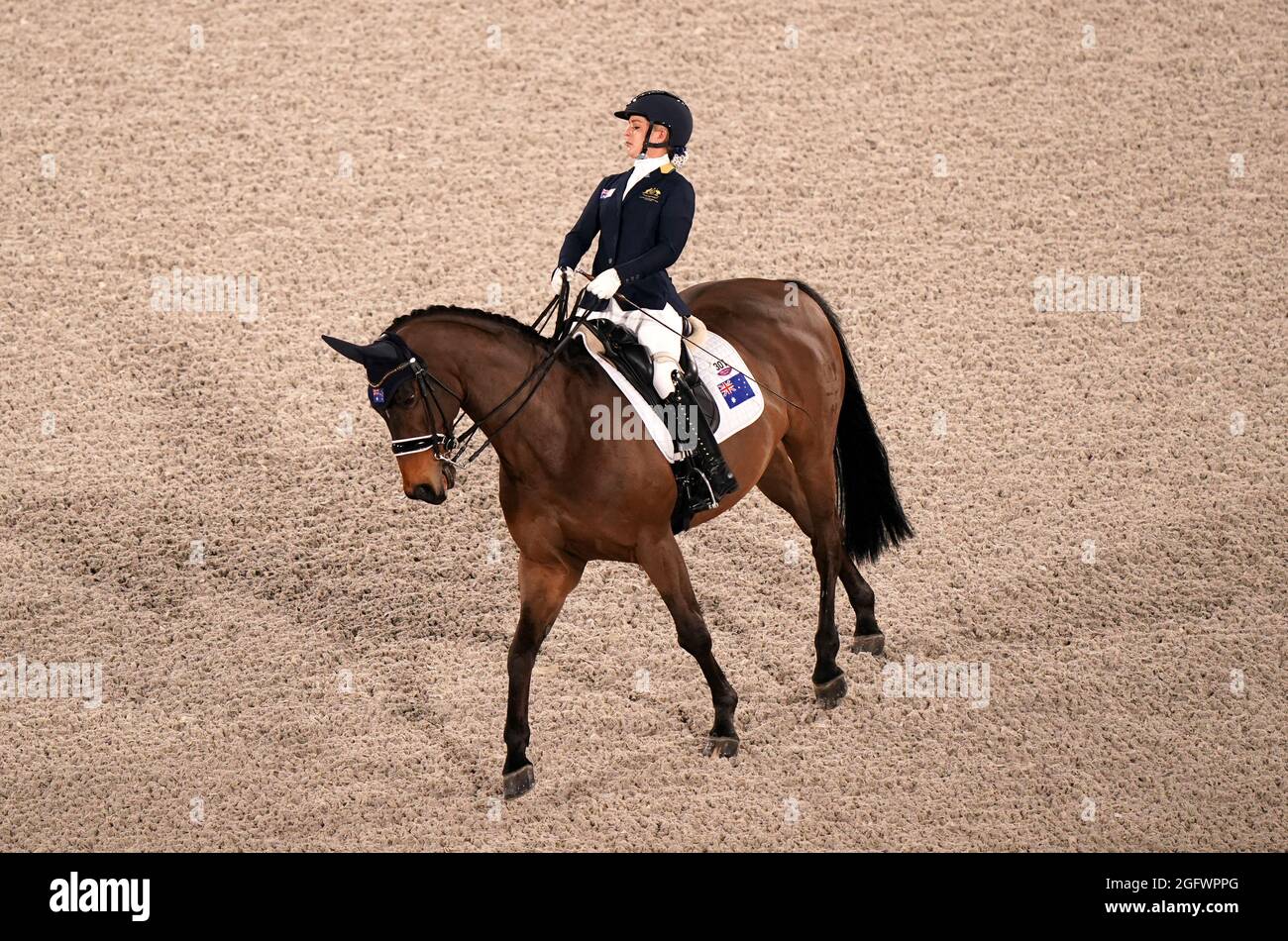 Australia's Emma Booth riding Zidane competes in the Dressage ...